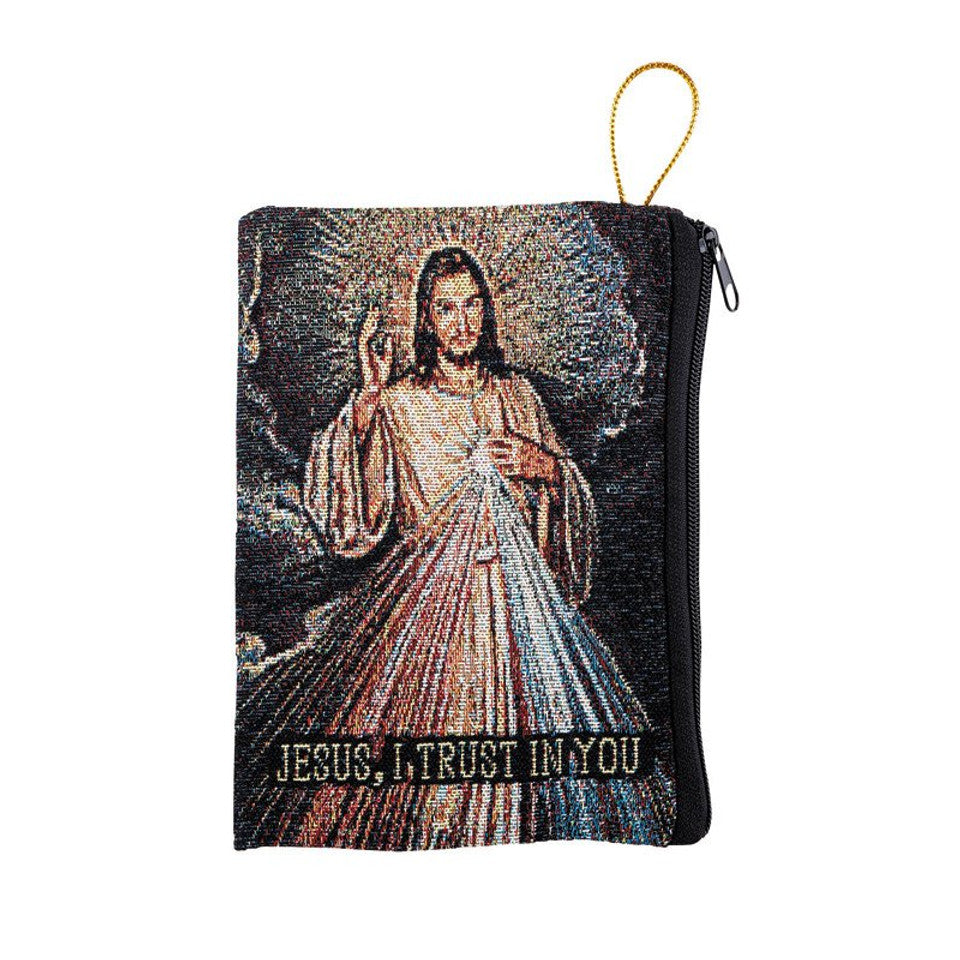 Divine Mercy Tapestry Rosary Bag – Celtic Cove Catholic Bookstore
