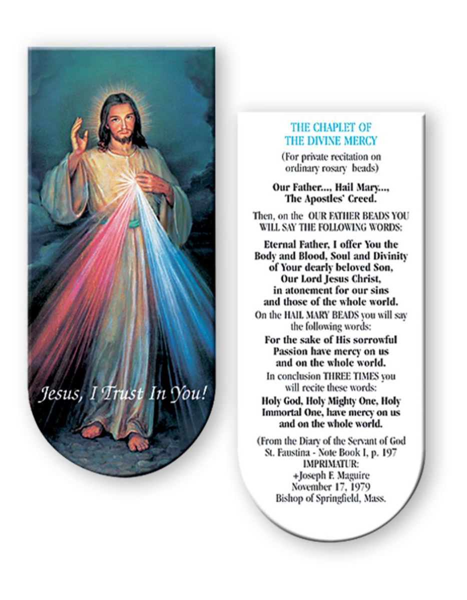Divine Mercy Magnetic Bookmark: 2"x3" – Celtic Cove Catholic Bookstore