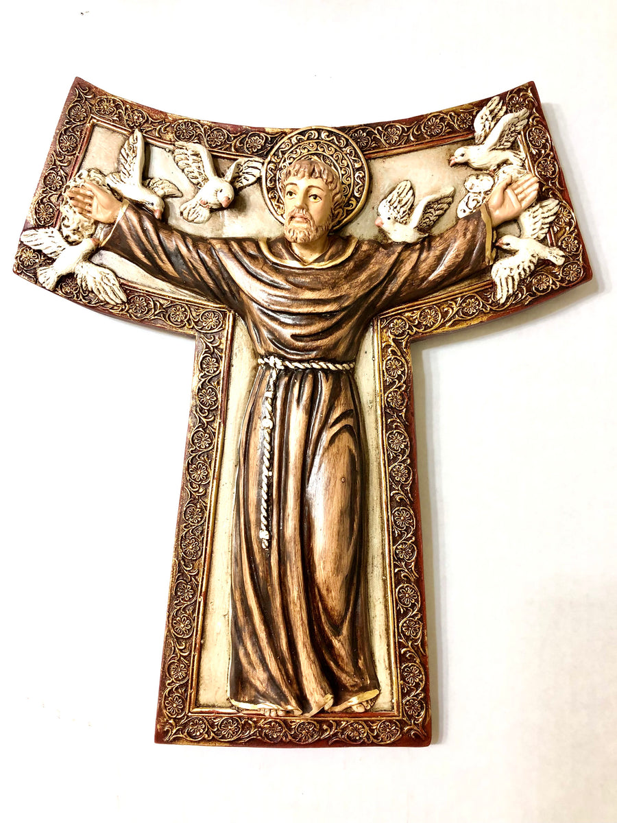 Liscano St. Francis Wall Cross – Celtic Cove Catholic Bookstore