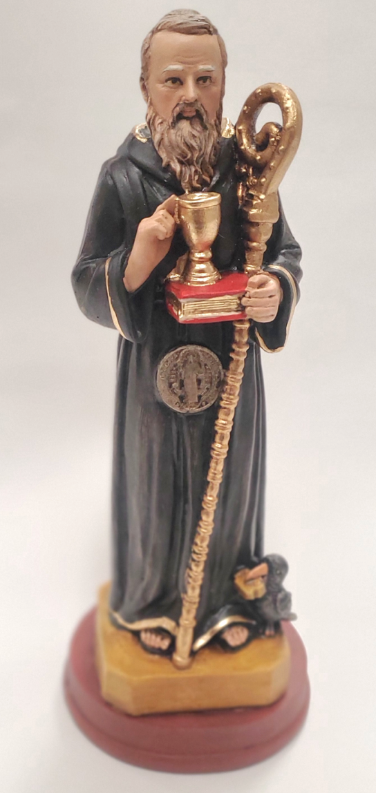 Liscano St Benedict 9" Statue – Celtic Cove Catholic Bookstore