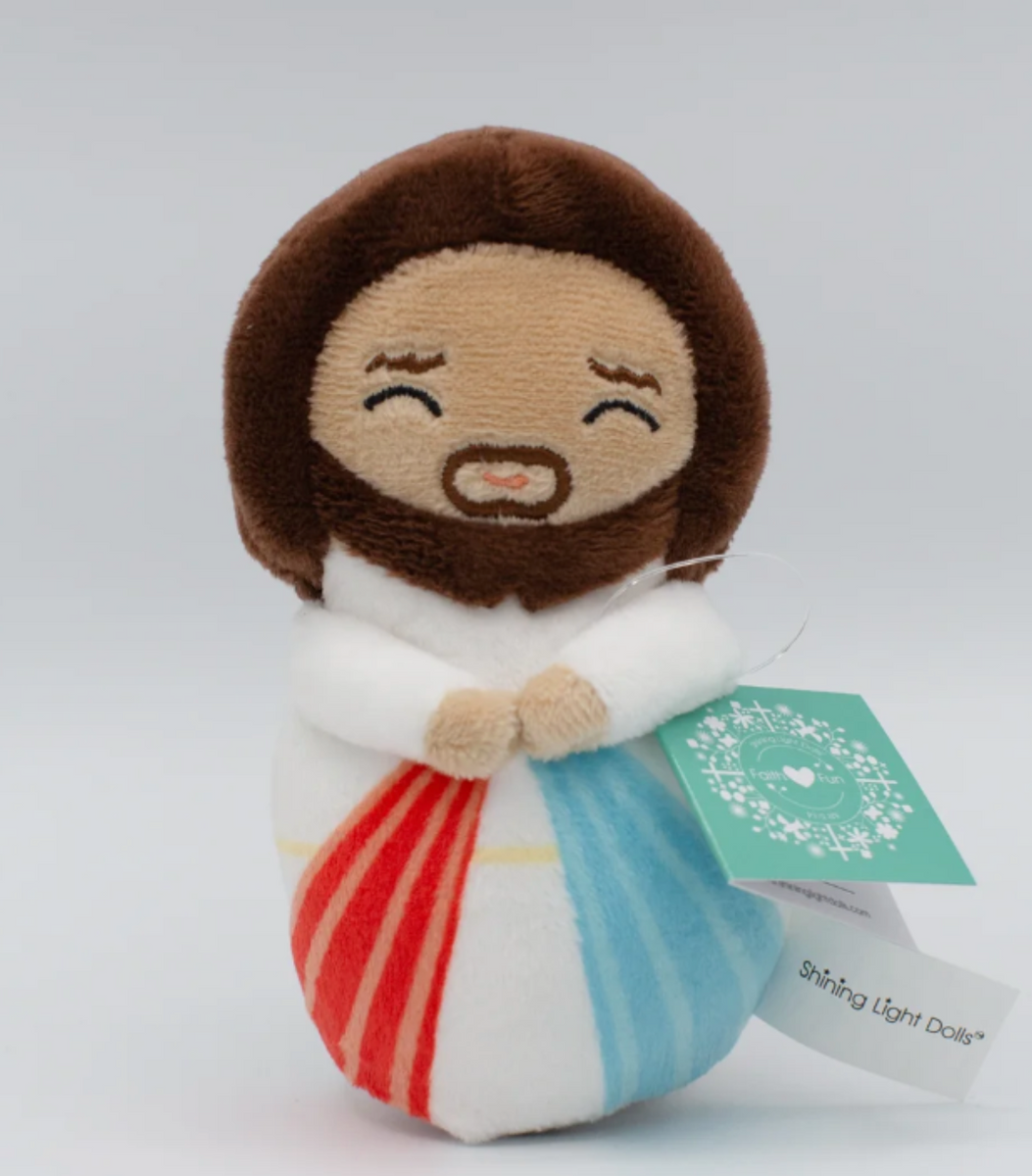 Divine Mercy Jesus Mini Plush Doll – Celtic Cove Catholic Bookstore