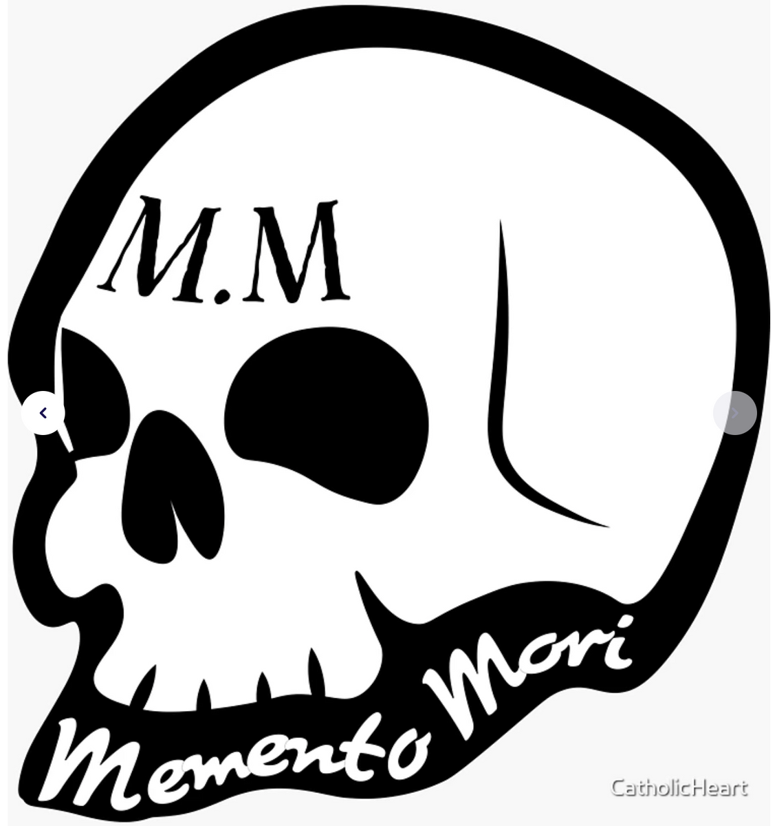 Memento (Skull) Mori Sticker – Celtic Cove Catholic Bookstore