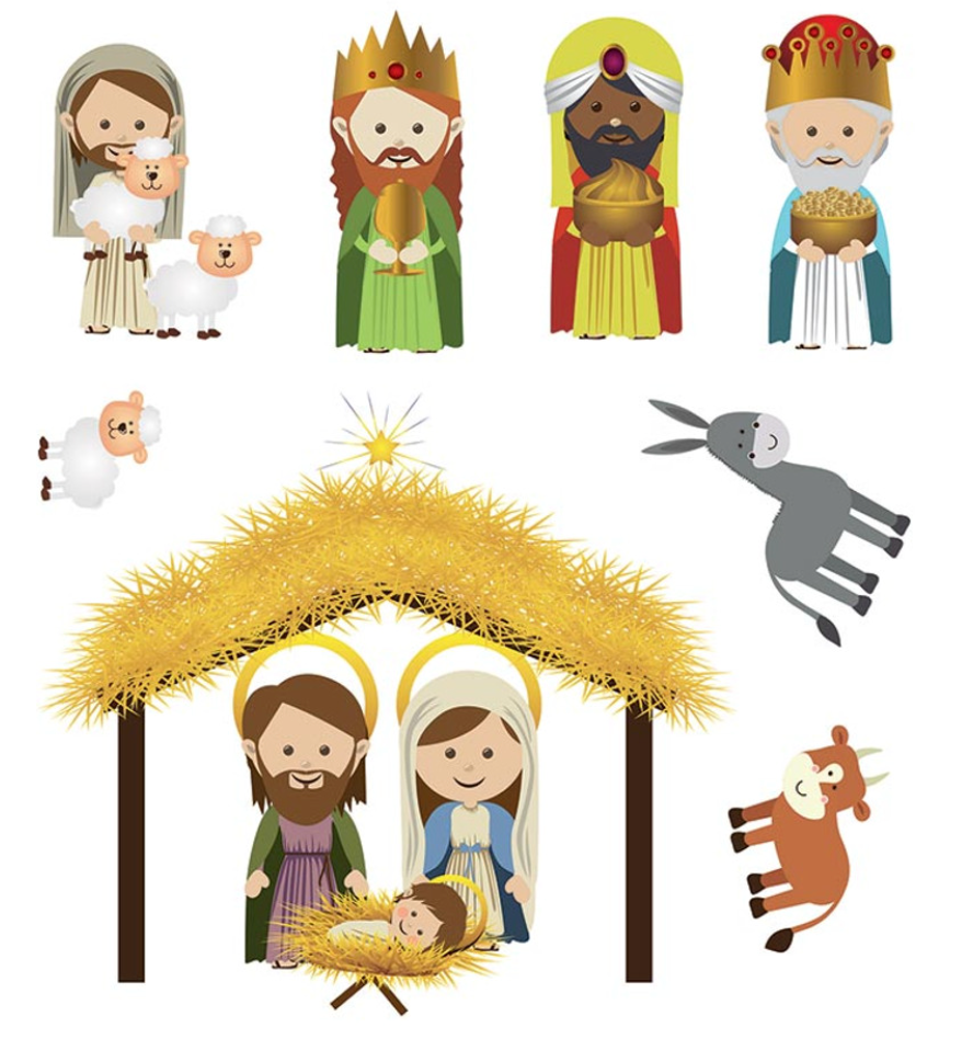 Christmas Nativity Window Cling Set – Celtic Cove Catholic Bookstore