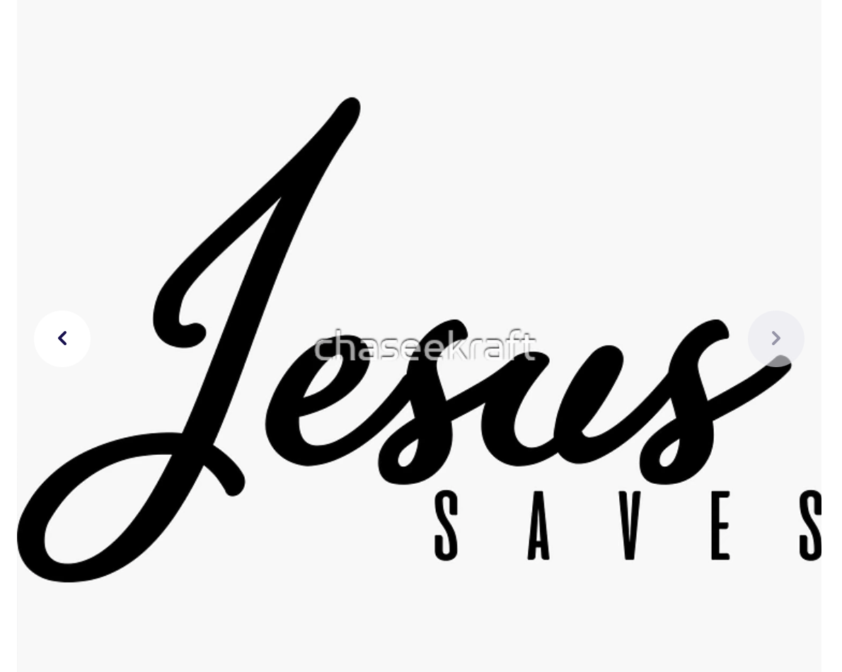 Jesus Saves - Sticker – Celtic Cove Catholic Bookstore