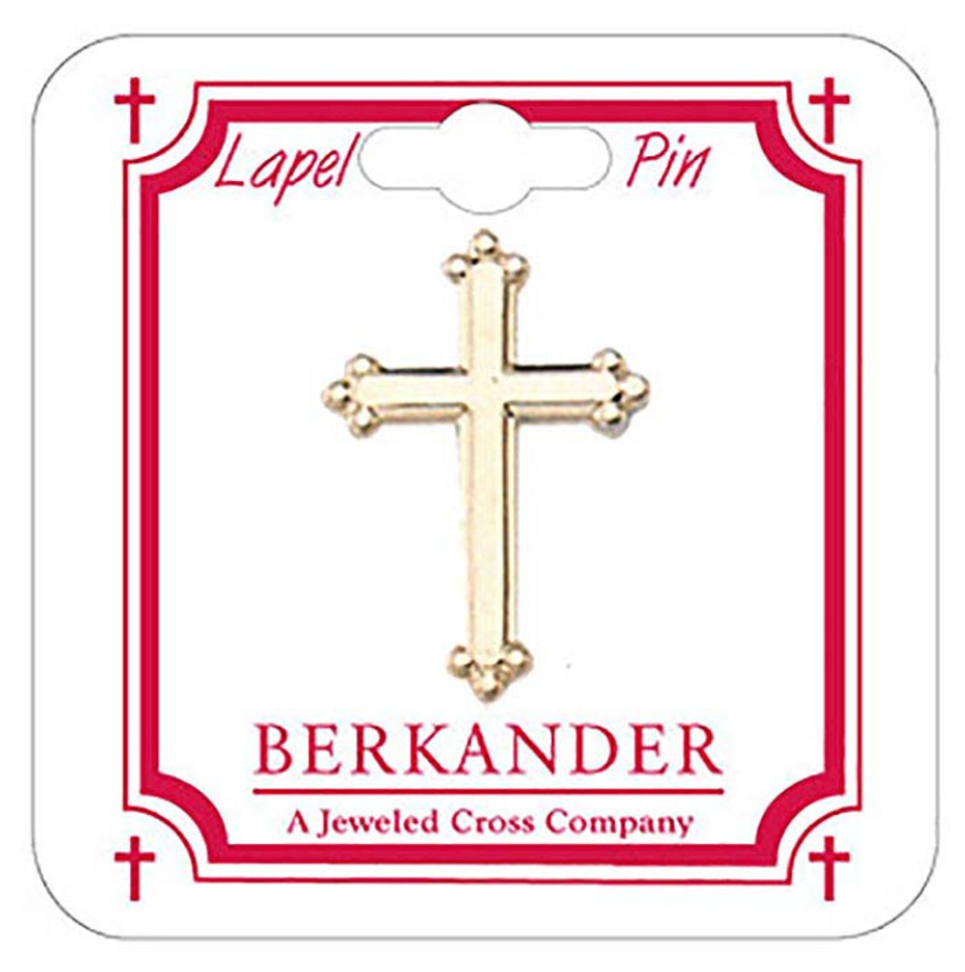 Budded Cross Lapel Pin – Celtic Cove Catholic Bookstore