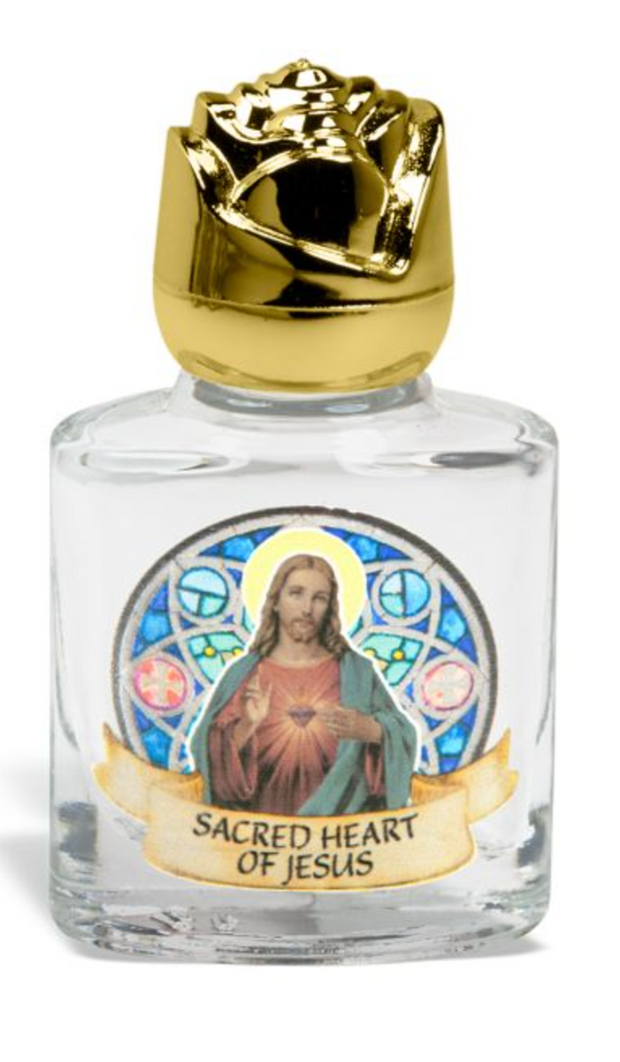 Sacred Heart Glass Holy Water Bottle – Celtic Cove Catholic Bookstore