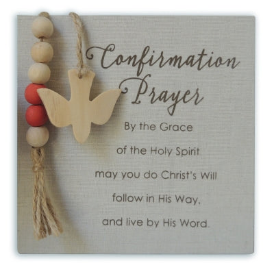 CONFIRMATION PRAYER PLAQUE – Celtic Cove Catholic Bookstore