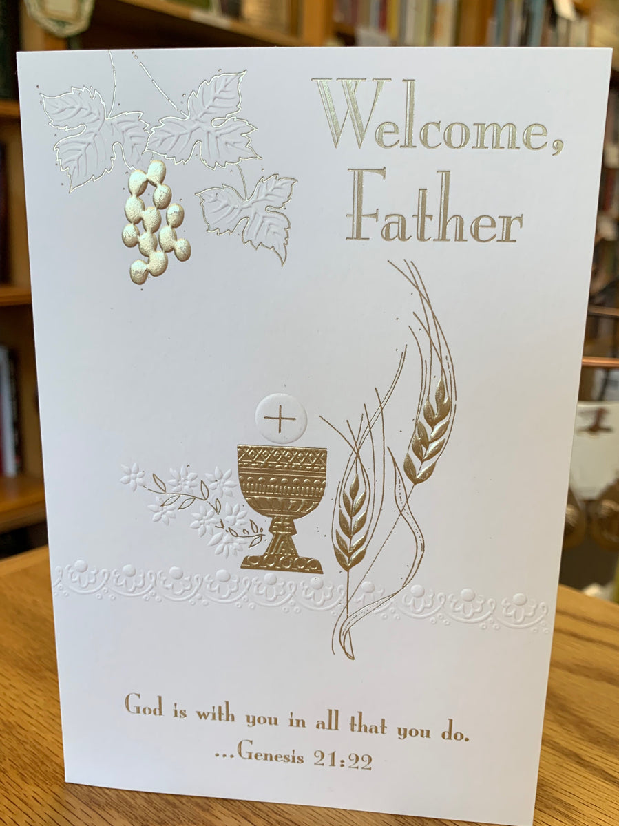 Welcome Father (Priest) Greeting Card – Celtic Cove Catholic Bookstore