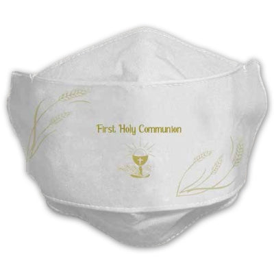 FIRST HOLY COMMUNION CHILD-SIZE FACE MASK – Celtic Cove Catholic Bookstore
