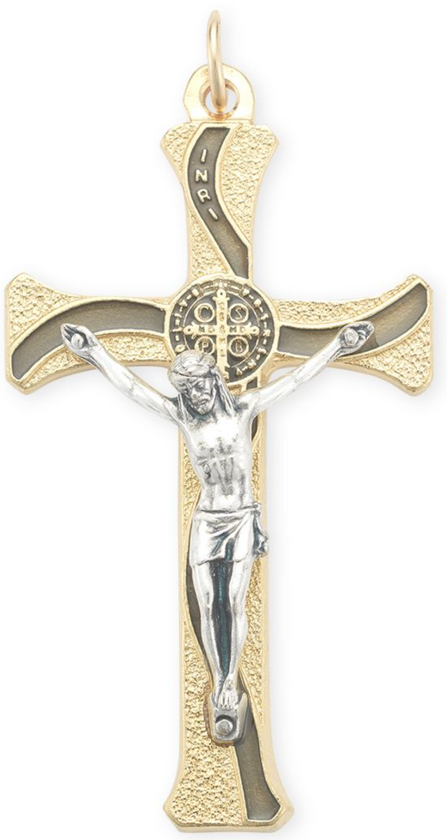 Crucifix Medal of St. Benedict Pendant – Celtic Cove Catholic Bookstore
