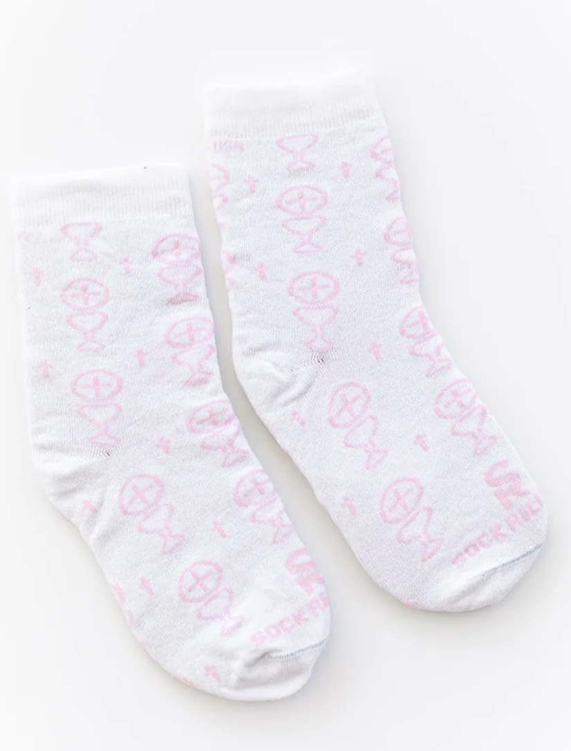 First Communion Socks - Girls – Celtic Cove Catholic Bookstore